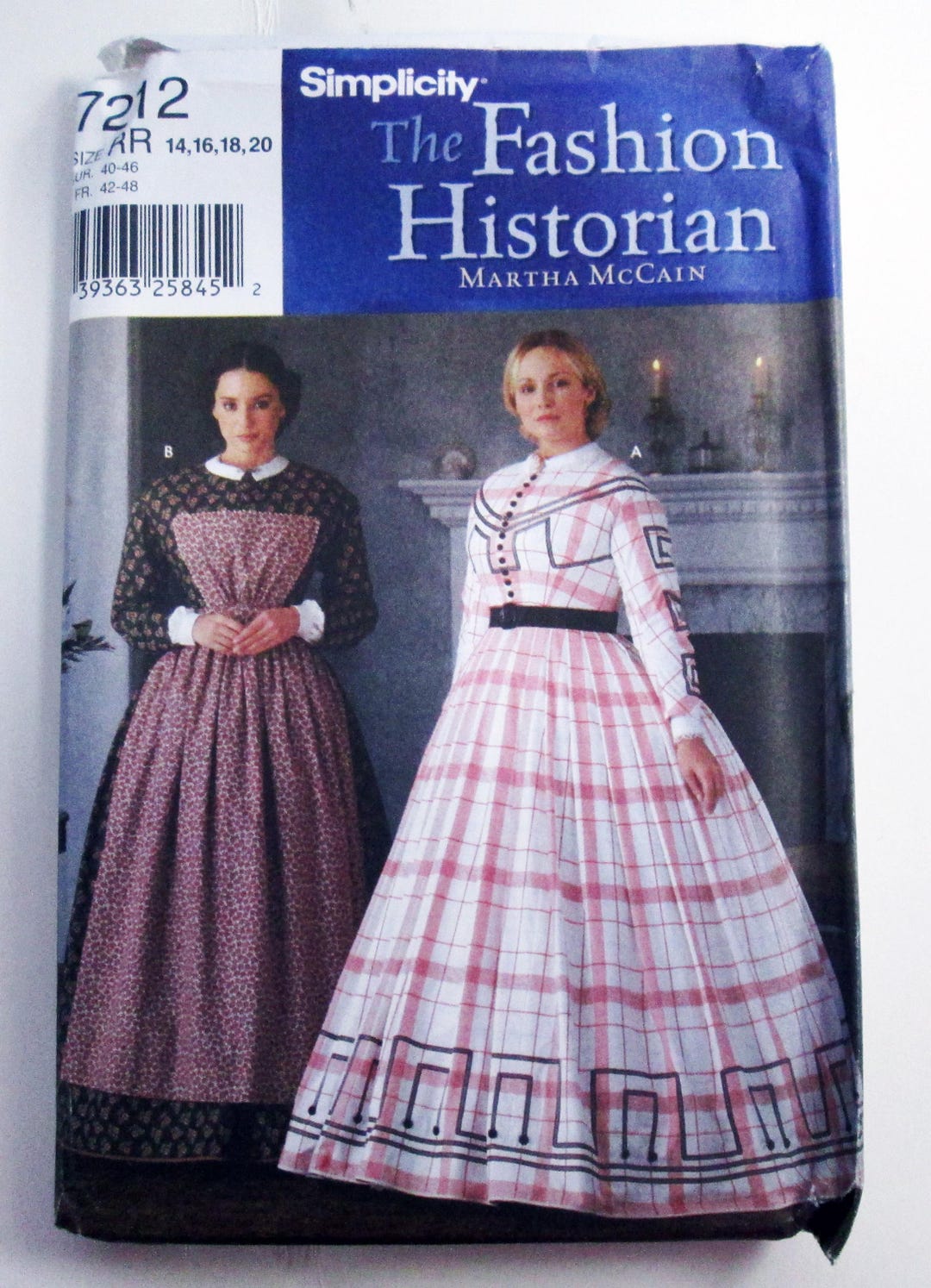 1800s Civil War Dress Apron Costume Sewing Pattern Fashion Historian ...