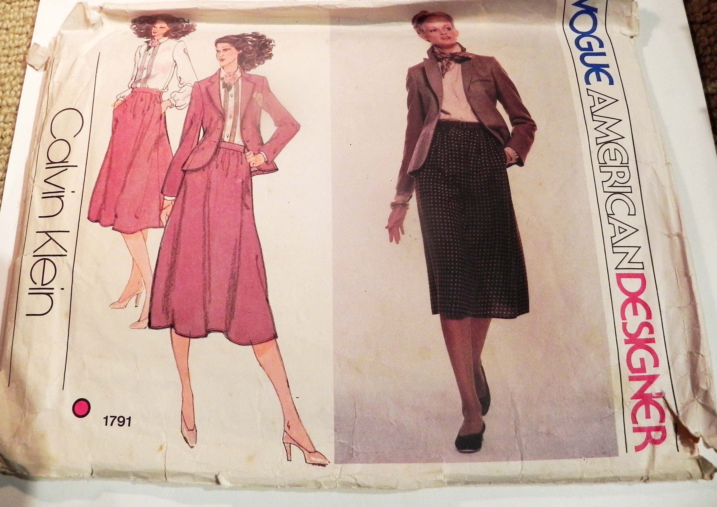 1970s Calvin Klein Annie Hall Blazer Jacket Blouse Pin Tucks Flared ...