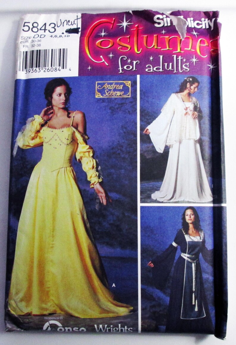 Star Wars LOTR Padme Arwen Galadriel Gown Dress AOTC Sewing Pattern ...