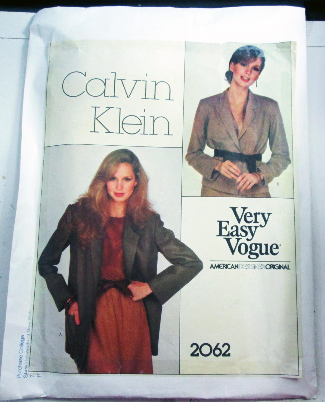 1970s Calvin Klein Jacket Loose Fitting Shoulder Pads American Designer ...