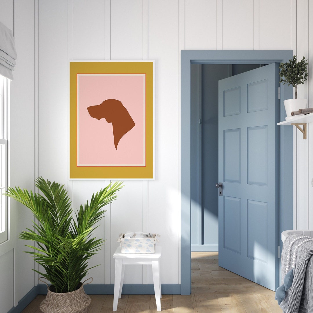 German Shorthair Art Hunting Dog Painting GSP Wall Decor Hunting Dog ...