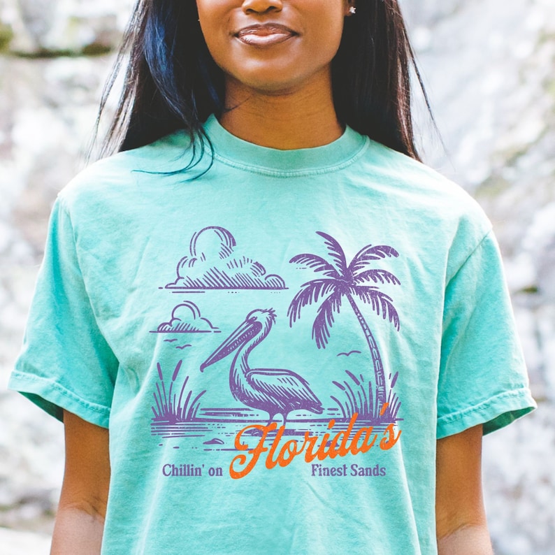 Ocean Inspired Tshirt Retro Beach Tee Coconut Girl Clothing Beach Bum ...