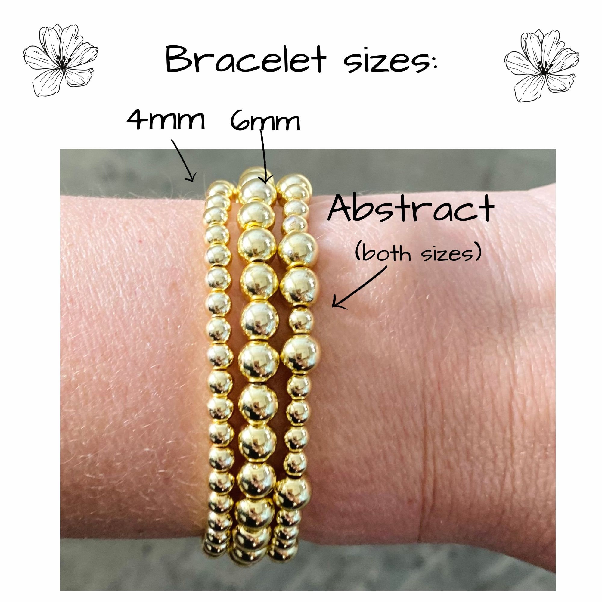 Gold Beaded Stack Bracelet Stack Minimalist Jewelry Everyday Jewelry ...