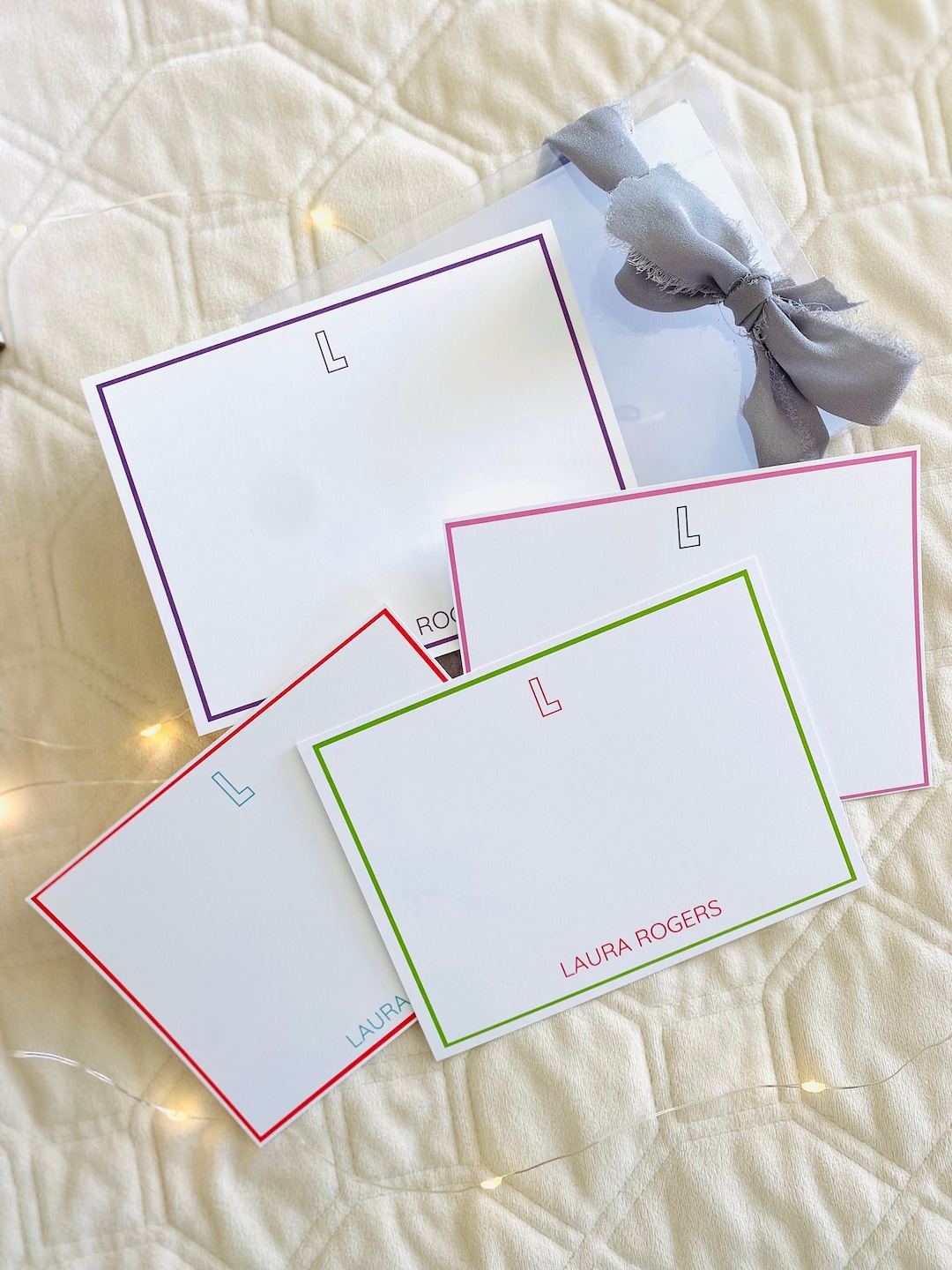 Modern Personalized Notecards Thank You Gift Friend Birthday Gift for ...