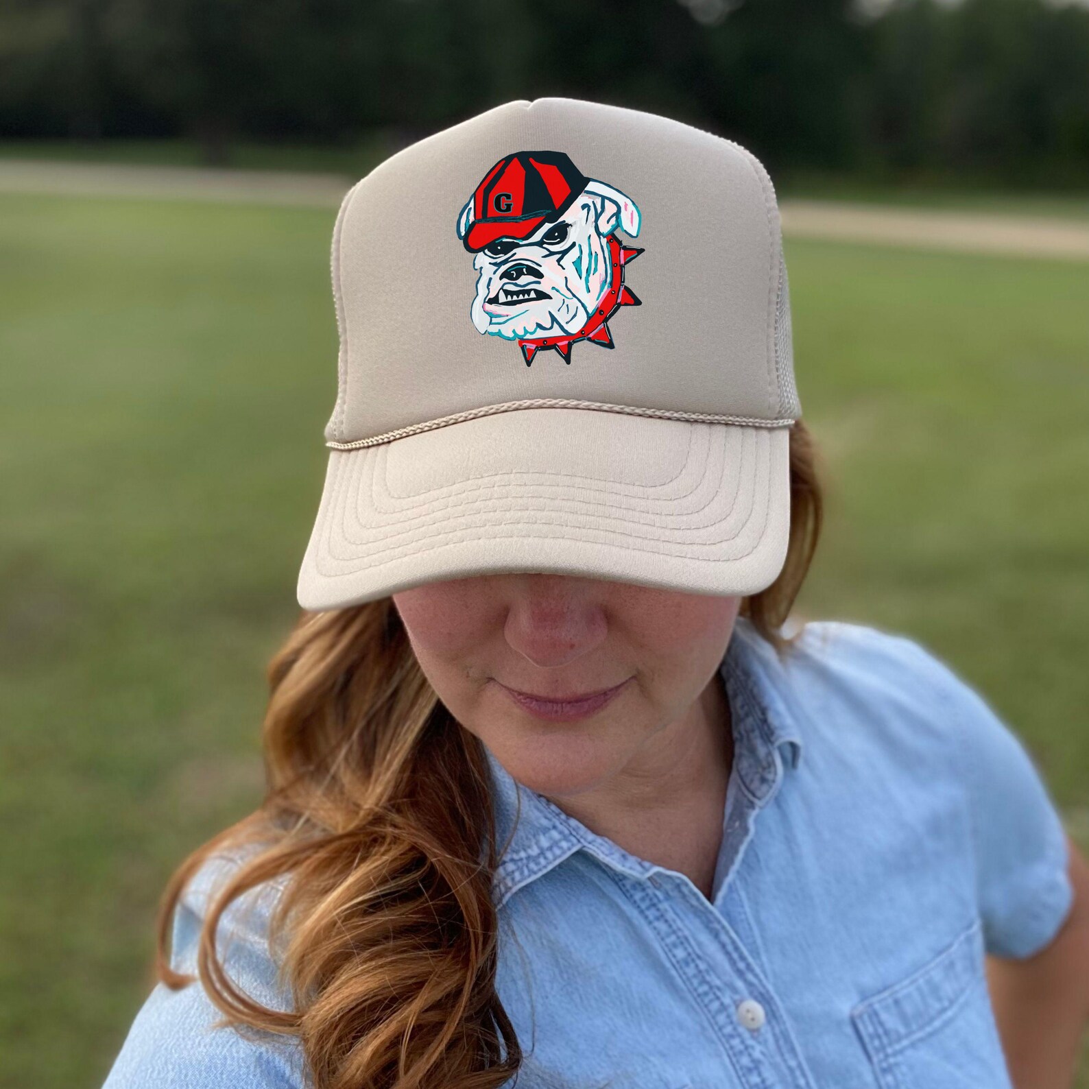 Georgia Bulldog Trucker Hat for Women Athens Georgia Football Game Day ...