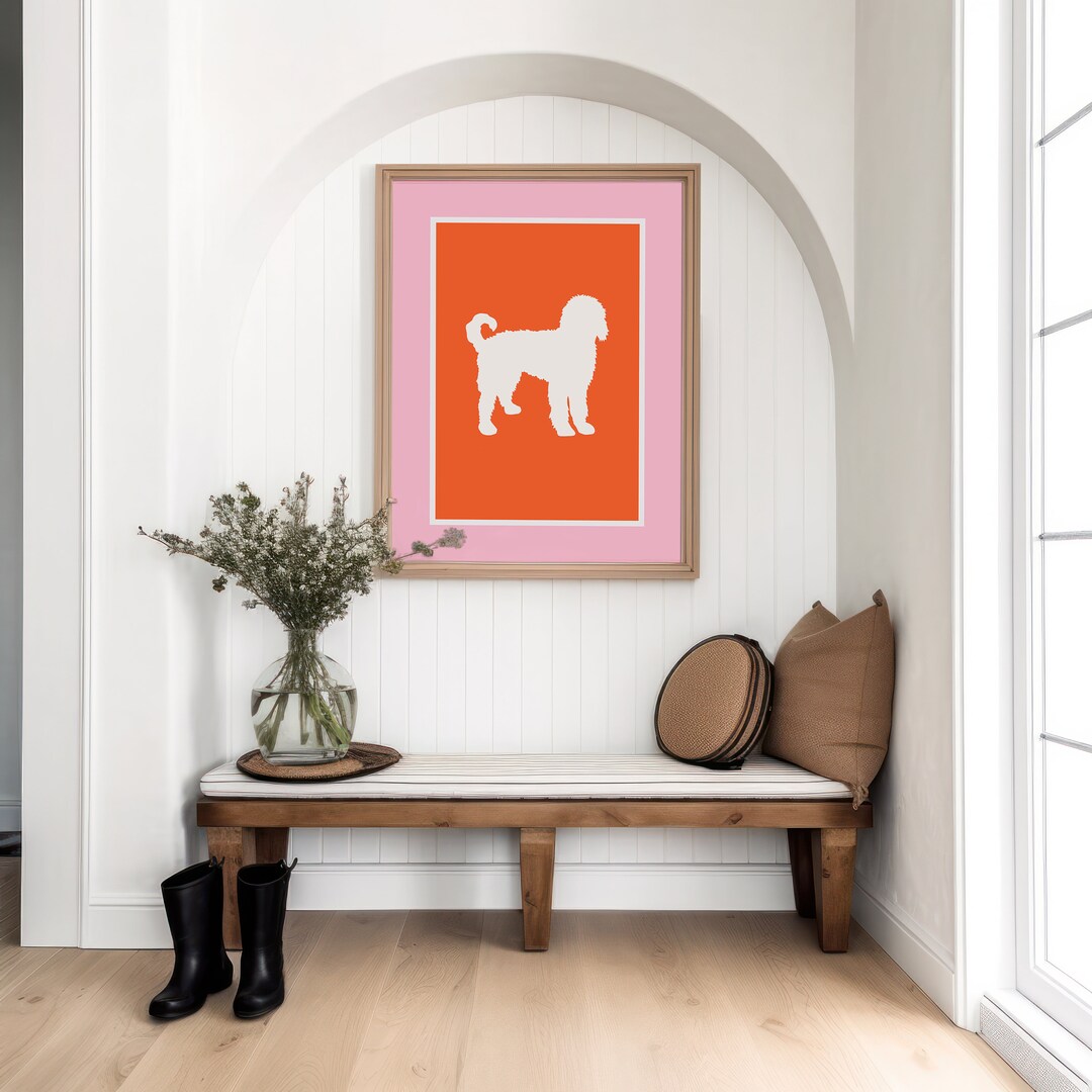 Golden Doodle Art Download Art Prints Goldendoodle Home Decor - Etsy