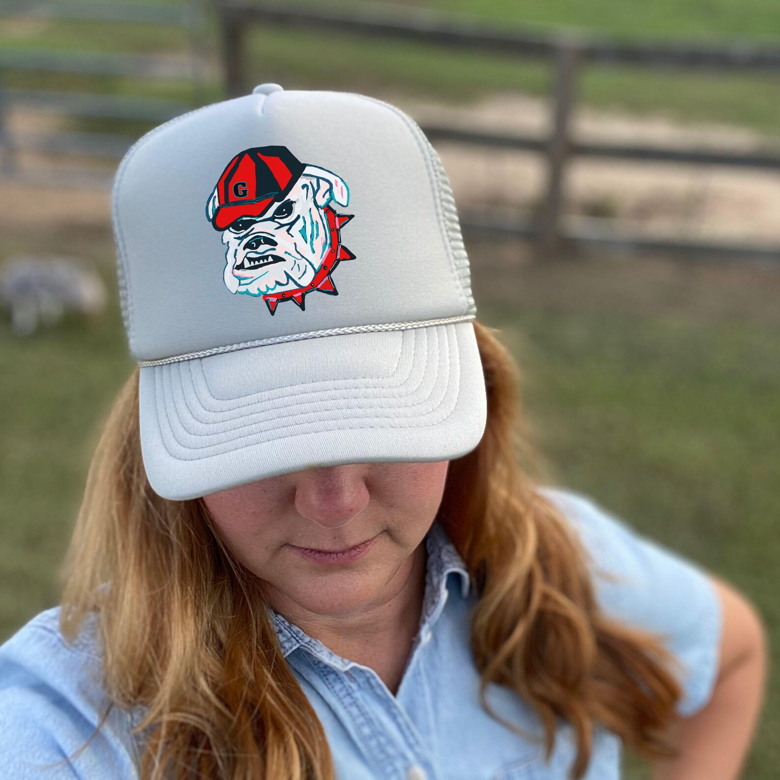 Georgia Bulldog Trucker Hat for Women Athens Georgia Football Game Day Outfit Trucker Cap UGA ...