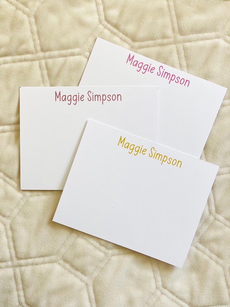 Modern Personalized Notecards Thank You Gift Friend Birthday Gift for ...