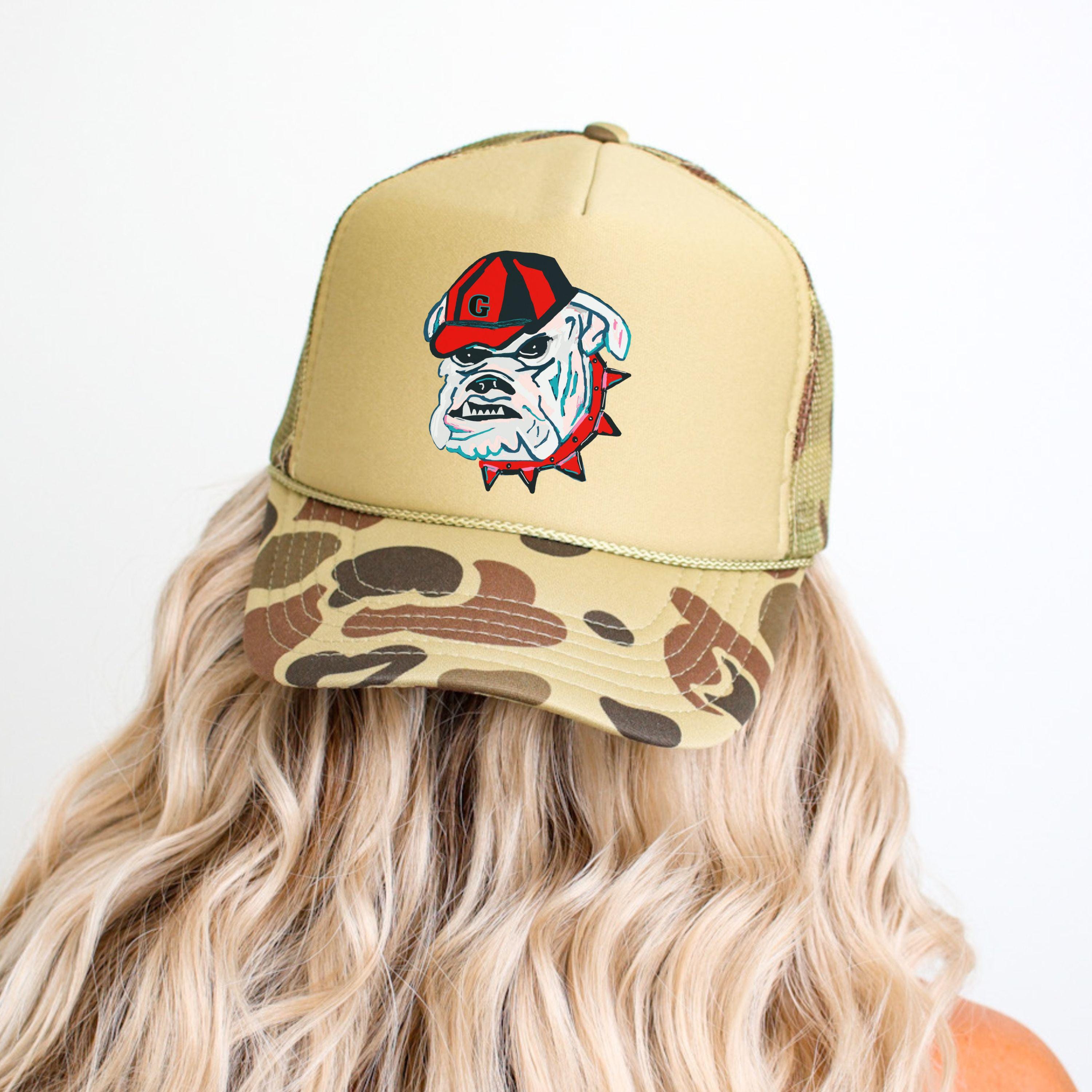 Georgia Bulldog Trucker Hat for Women Athens Georgia Football Game Day Outfit Trucker Cap UGA ...