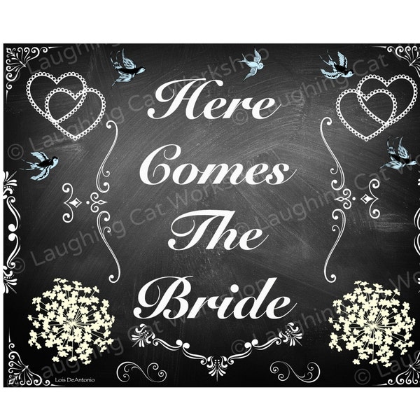 Here Comes the Bride Board - Etsy