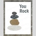 You Rock Art Positive Affirmation Funny Quote Art Print Mental Health ...