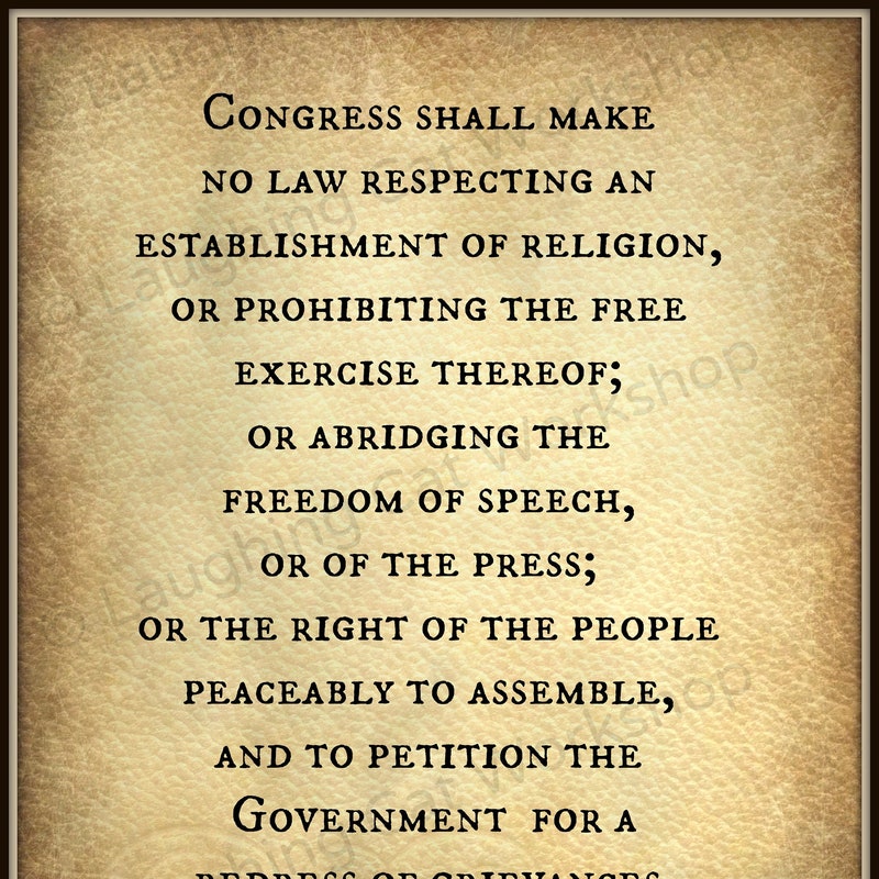 Bill of Rights Poster - Etsy