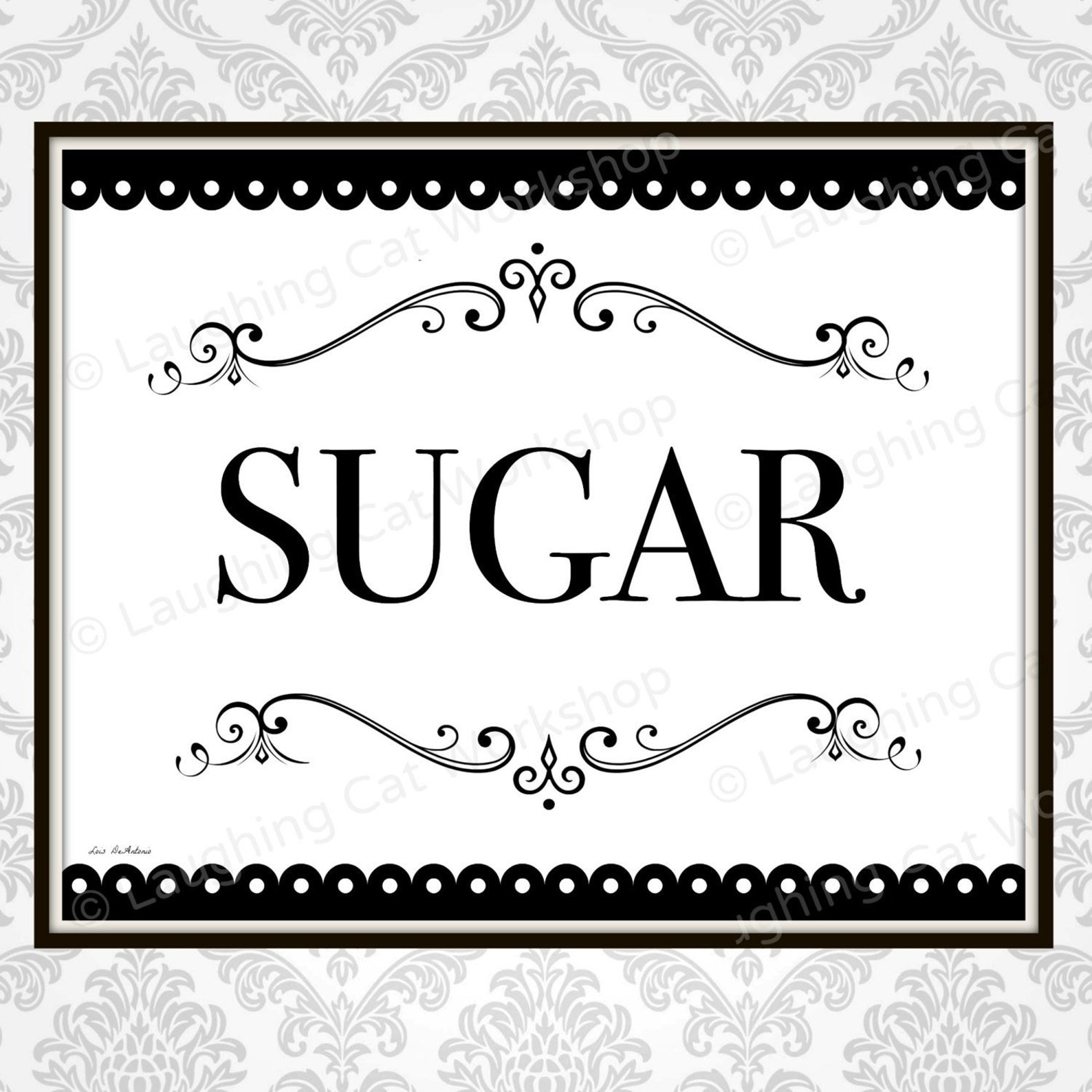 Wedding Dessert Table Sign Sugar Candy Bar Kitchen Decor Sweet Table ...