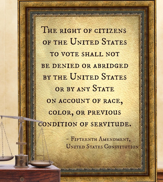 15th Amendment Quotes The Fifteenth Amendment Jack Miller Center