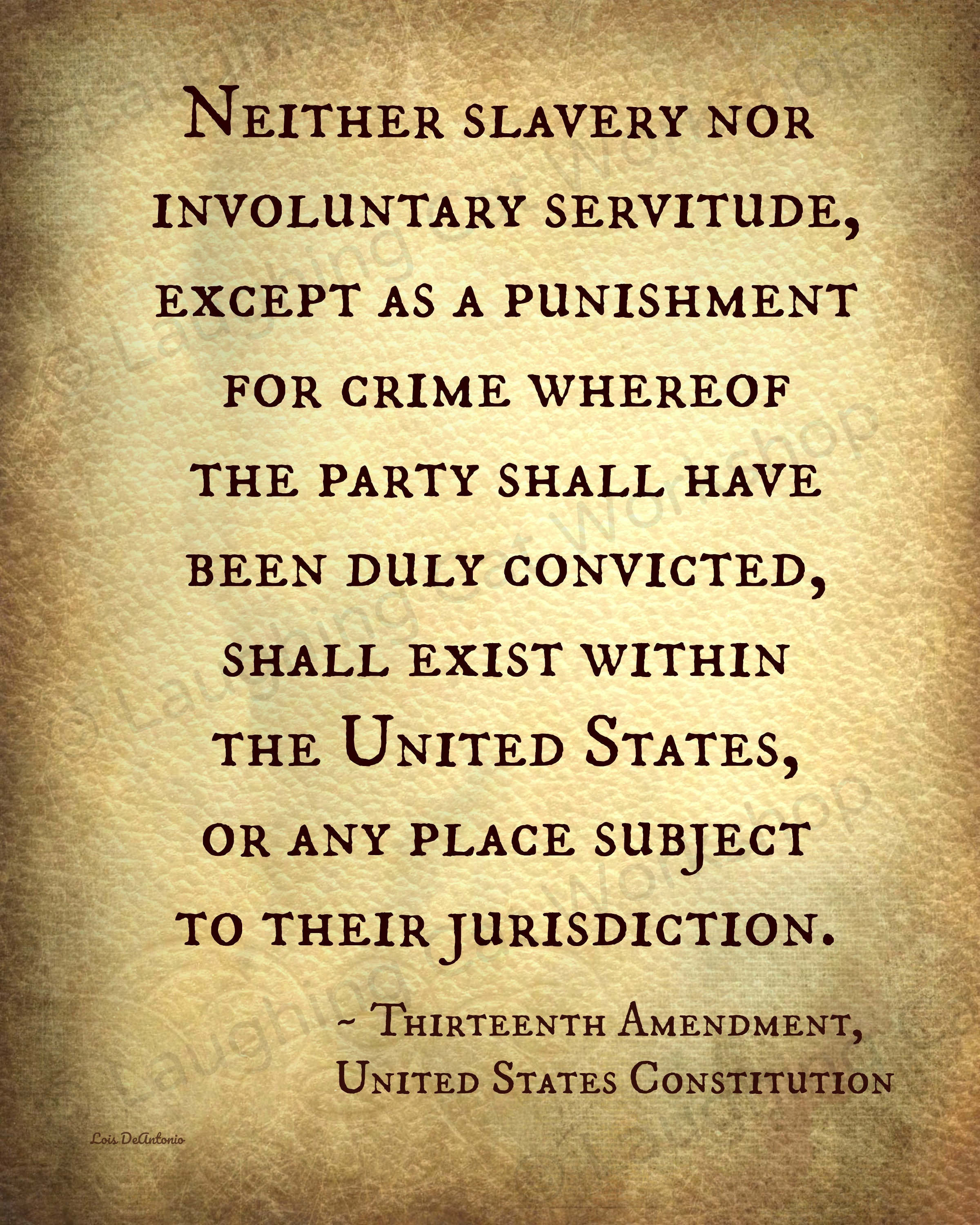 Thirteenth Amendment