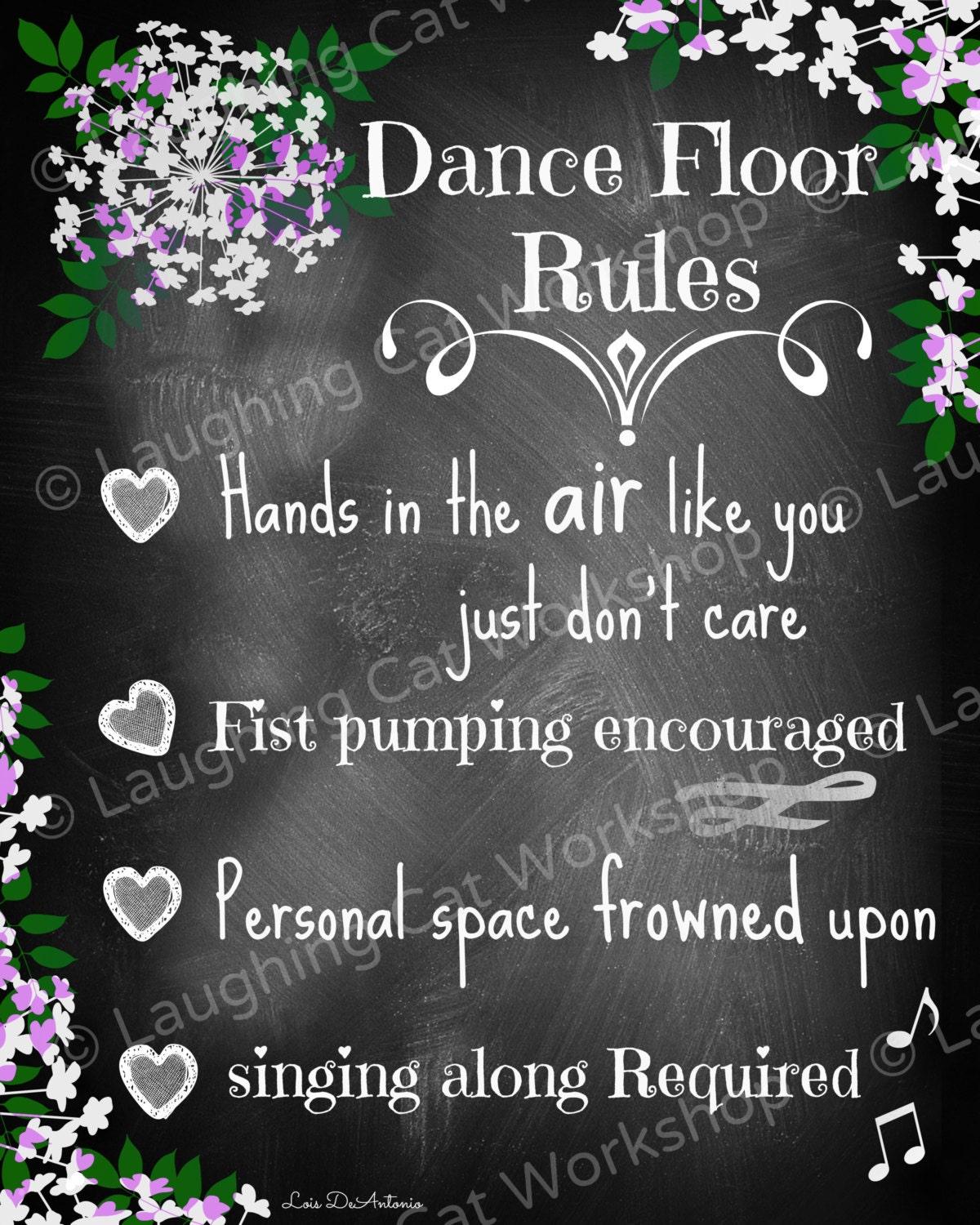 Funny wedding reception decor Chalkboard style print dancing | Etsy