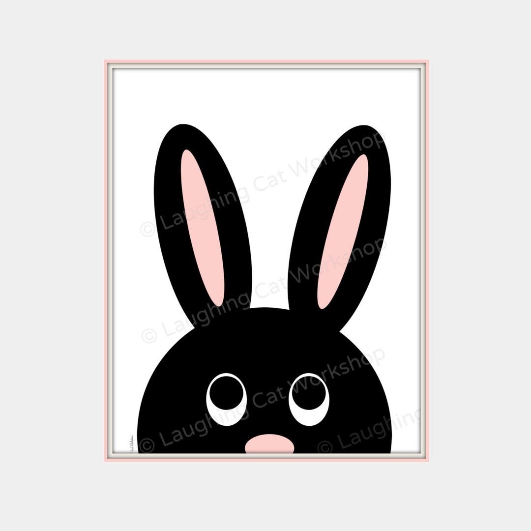 Cute Baby Print Cute Rabbit Art Cute Bunny Art Rabbit Nursery Art ...