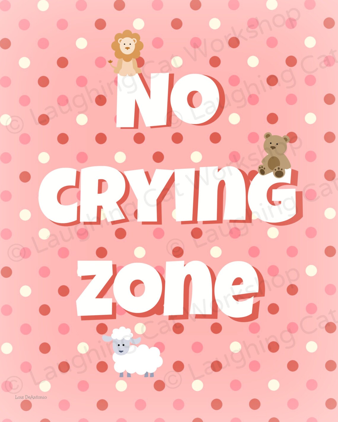 Cute Baby Print Funny Baby Print No Crying Zone Cry Baby Crying Art ...