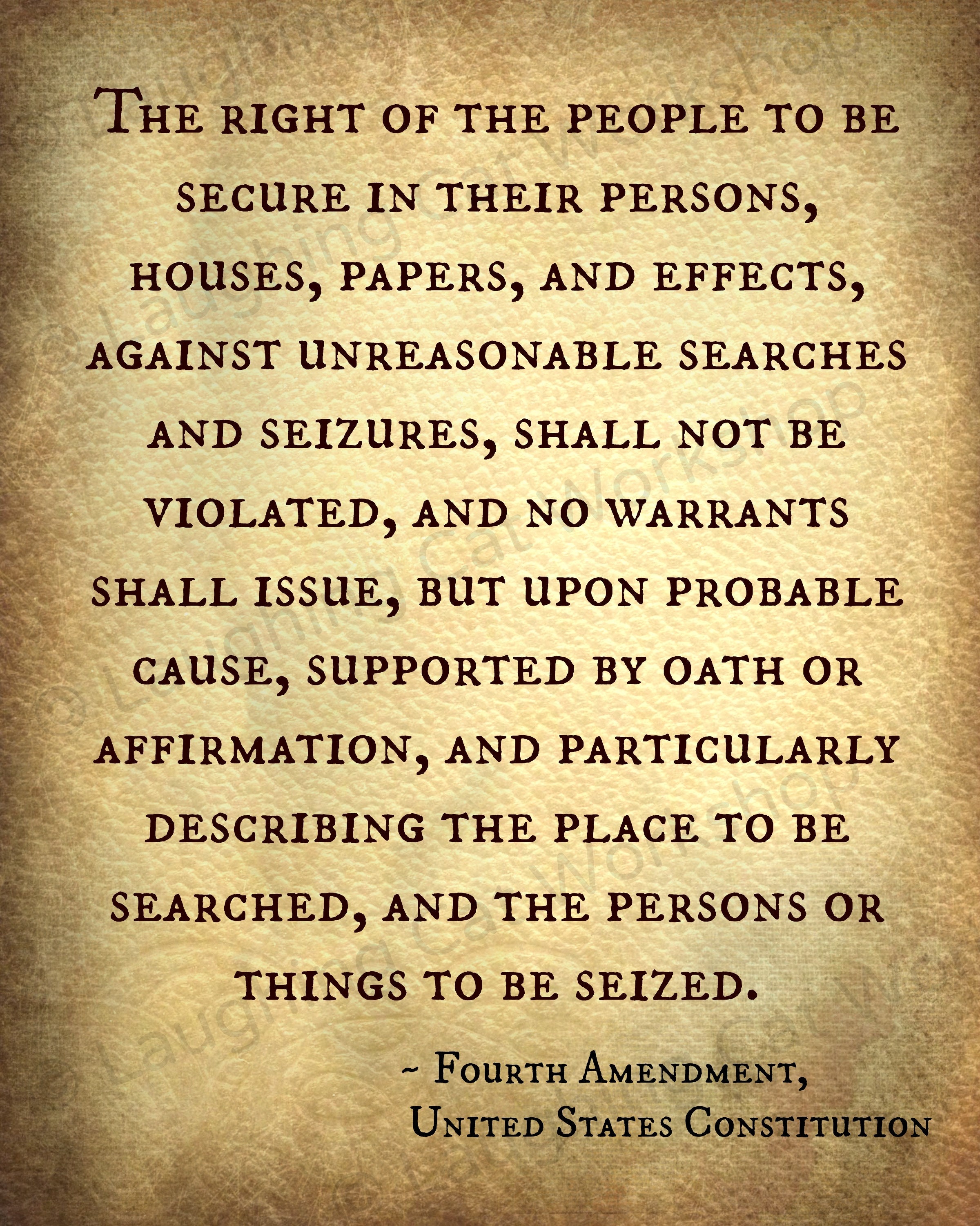 Amendment 4 Search And Seizure Warrant