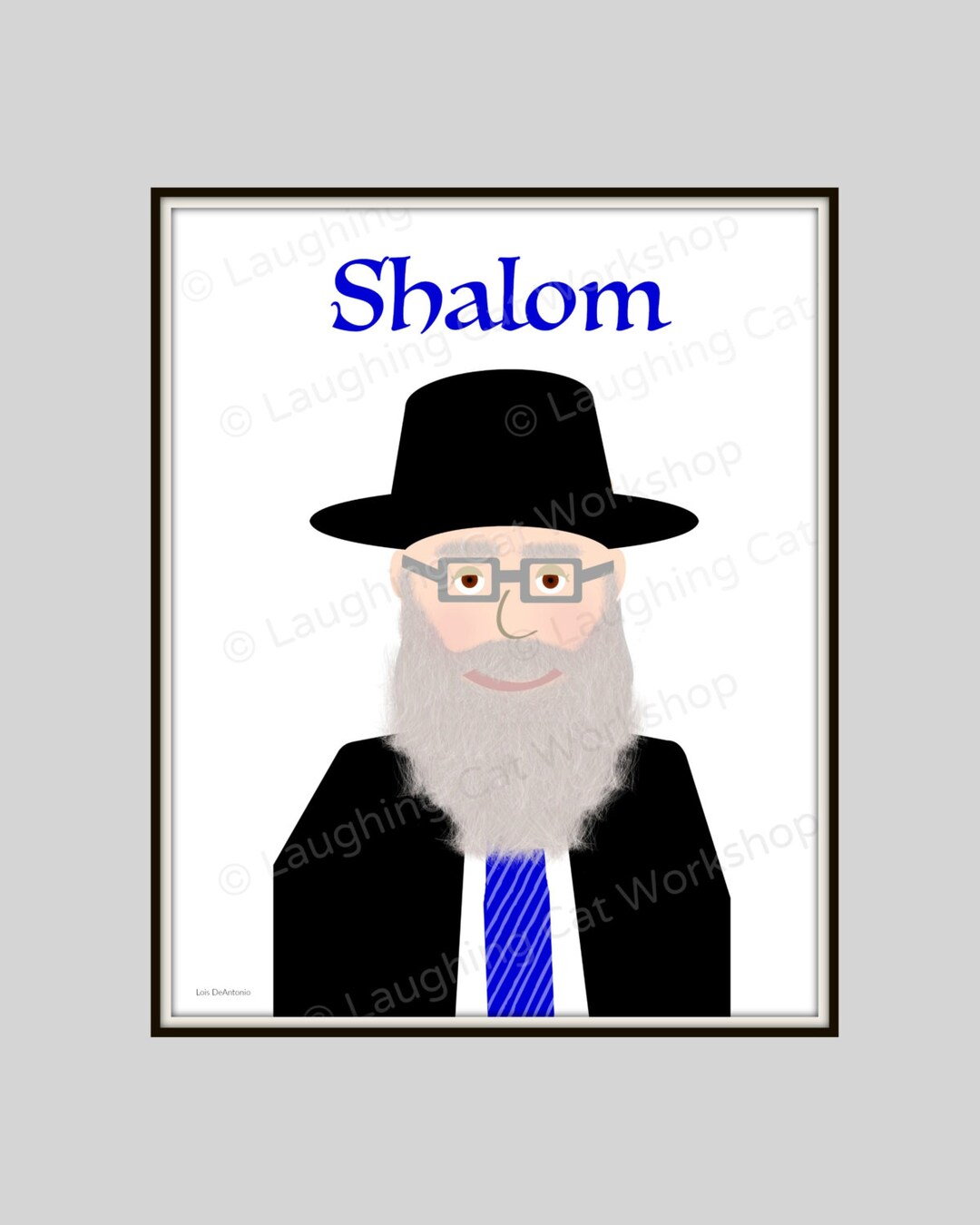 Shalom Jewish Art Rosh Hashanah Rabbi Art Passover Yom Kippur Sukkot ...