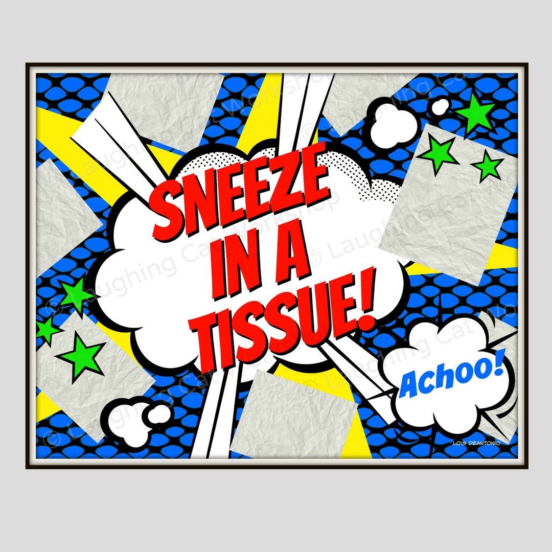 COVID Disease Prevention Funny Comic Superhero Poster Back to School ...