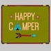 Happy Camper Print Camping Wall Art Summer Camp Art Children's Outdoors ...