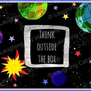 Think Outside Box Solar System Planet Art Inspiration Success ...