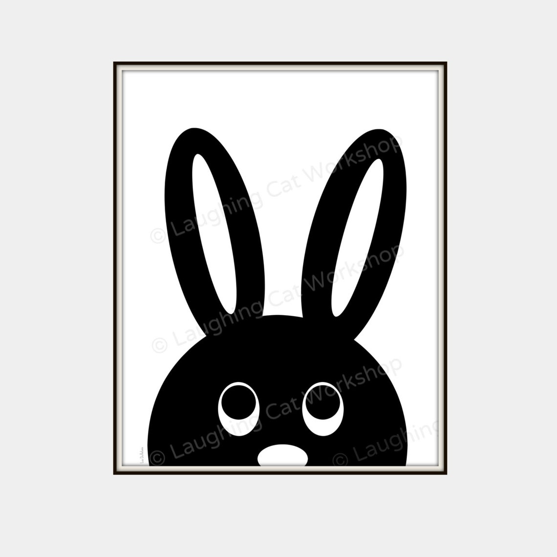 Cute Baby Print Cute Rabbit Art Cute Bunny Art Rabbit Nursery Art ...