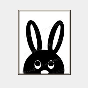 Cute Baby Print Cute Rabbit Art Cute Bunny Art Rabbit Nursery Art ...