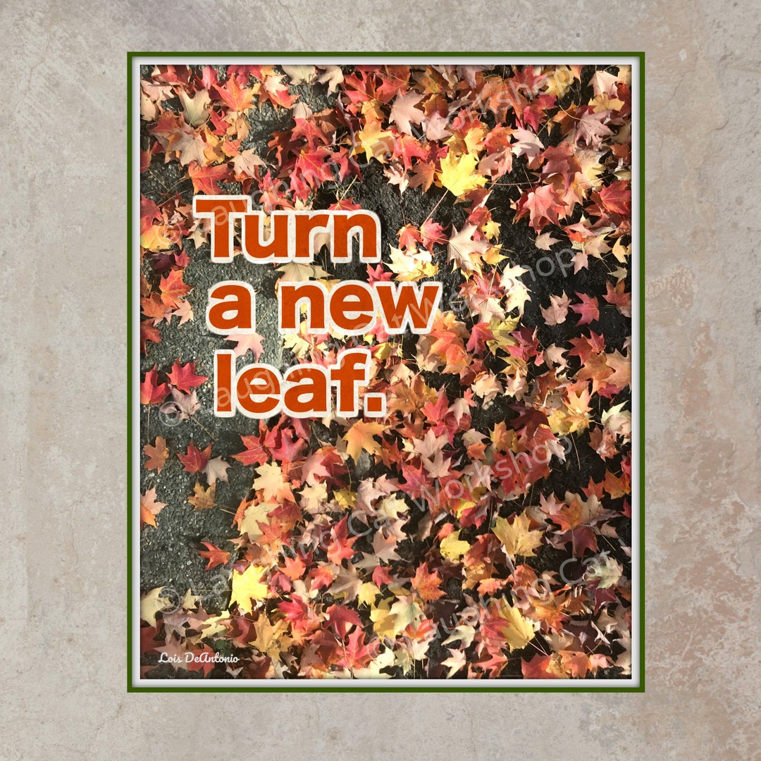 Autumn Leaves Tree Art Print Mental Health Education Poster Whimsical ...