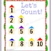 Counting Numbers Art Math Teacher Education Poster Baby Nursery Decor ...