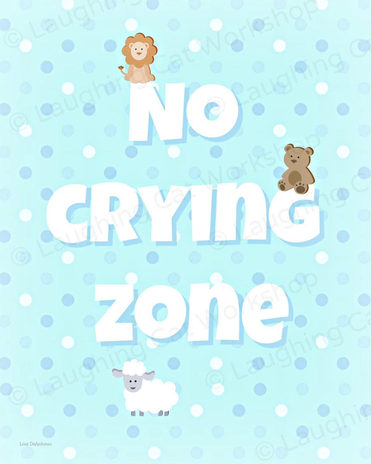 Cute Baby Print Funny Baby Print No Crying Zone Cry Baby Crying Art ...