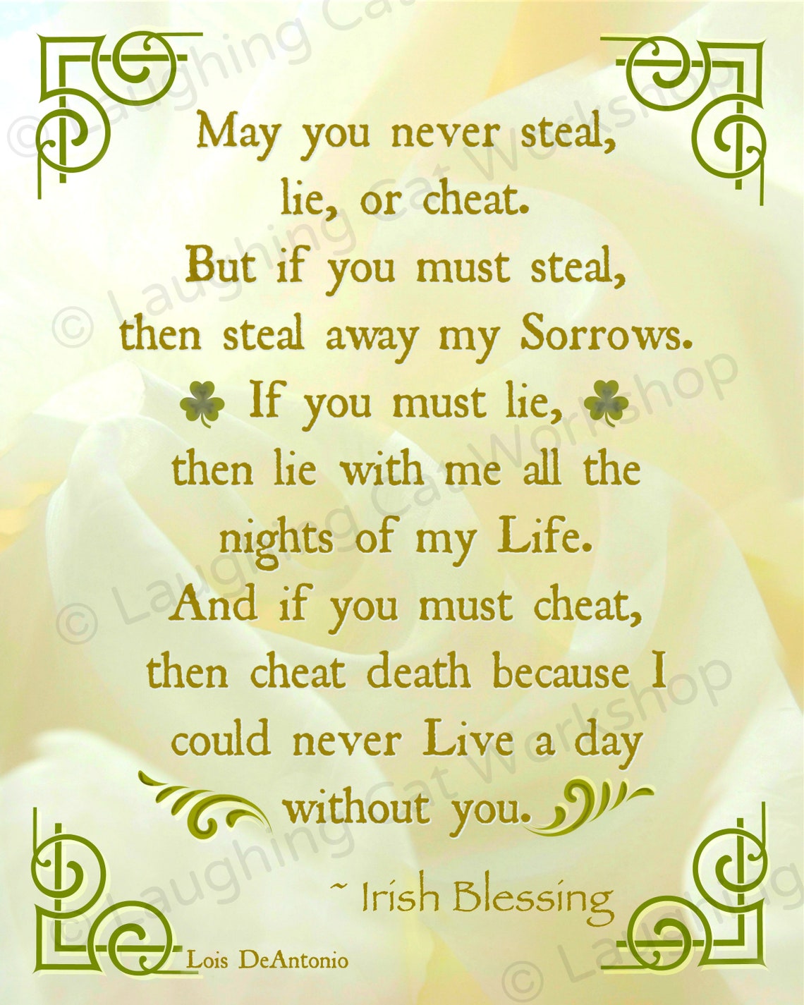 Irish Print Irish Blessing Art Irish Love Print St Patrick Day Gift ...