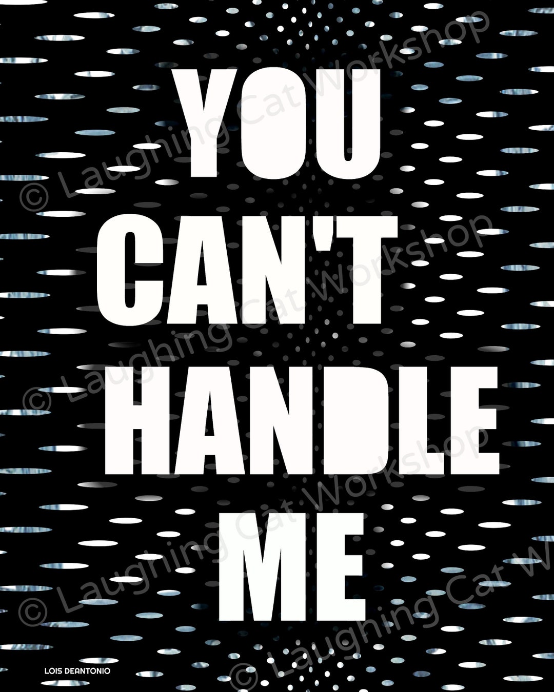 You Can't Handle Me Funny Teen Poster Baby Nursery Decor Children Room ...