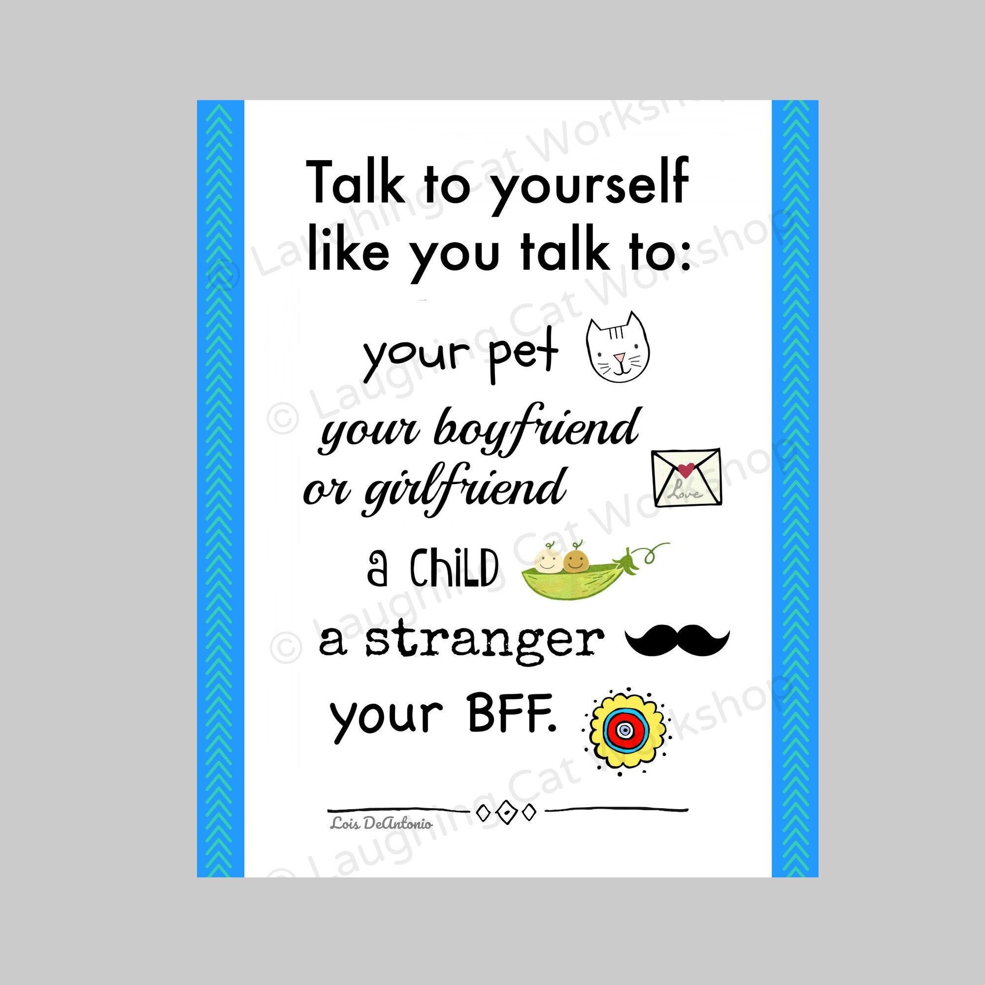 Mental Health Education Poster Be Kind Back to School Counselor Print ...