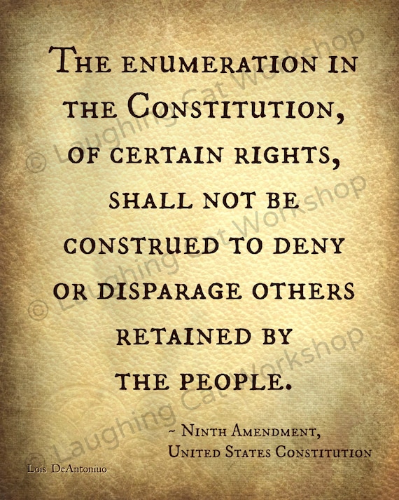 The Ninth Amendment Of Constitution