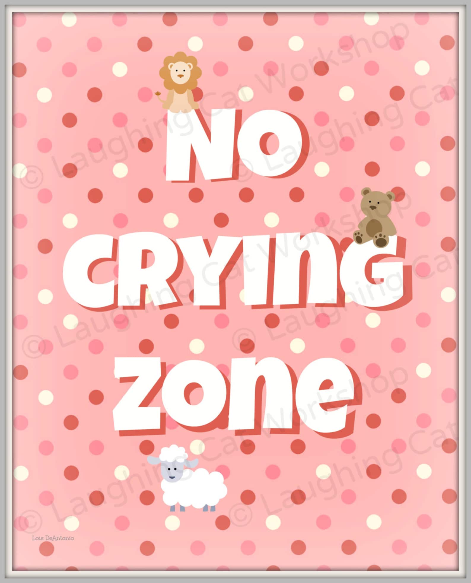 Cute Baby Print Funny Baby Print No Crying Zone Cry Baby - Etsy