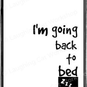 Going Back to Bed Art Print Funny Teen Girl Room Decor Whimsical Dorm ...