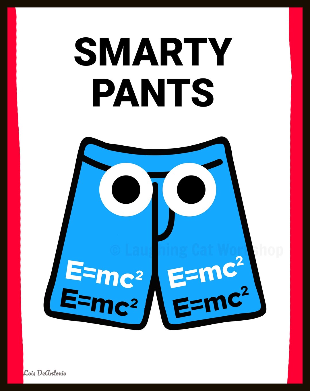 Funny Comics Print Back to School Poster Smarty Pants Student College ...