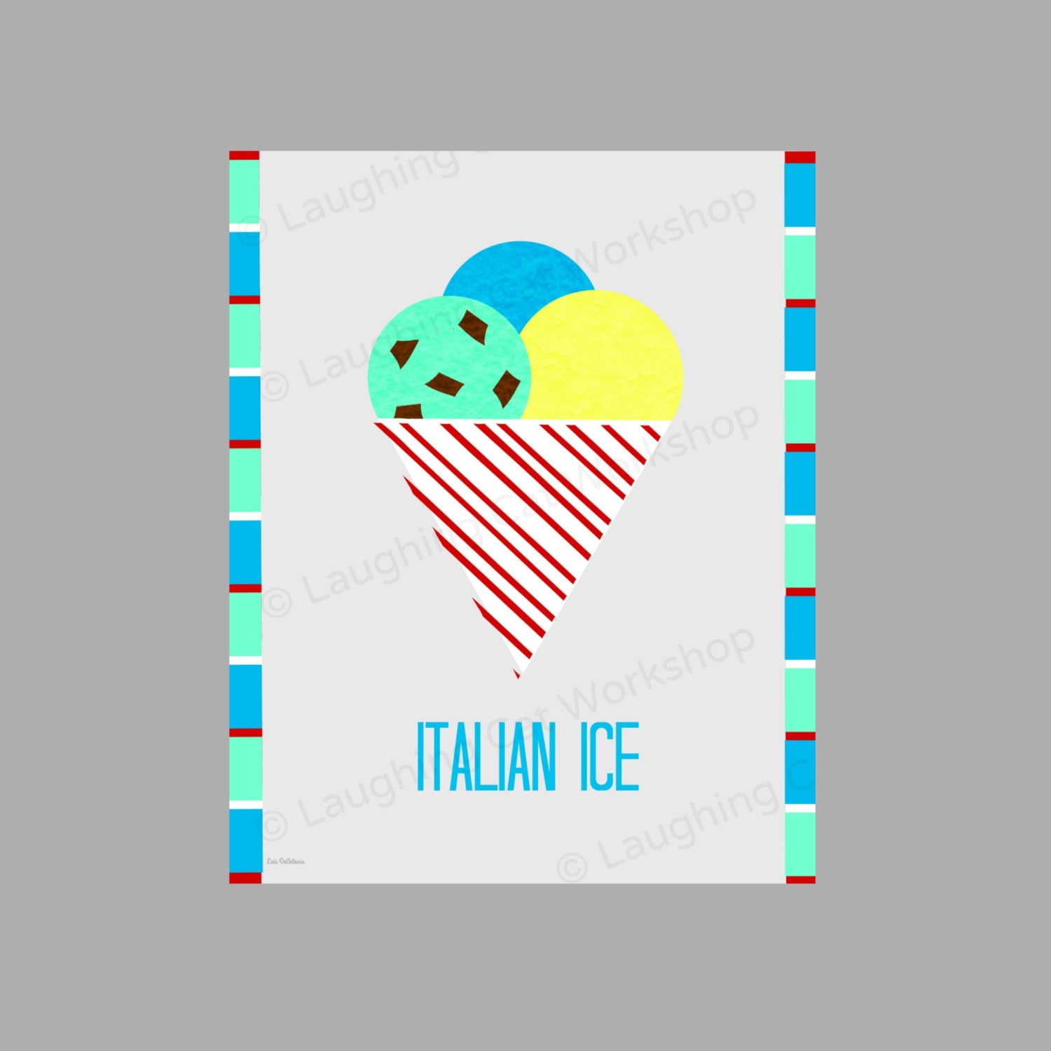 Water Ice Art Italian Ice Art Summer Home Decor Modern Kitchen Art Cute ...
