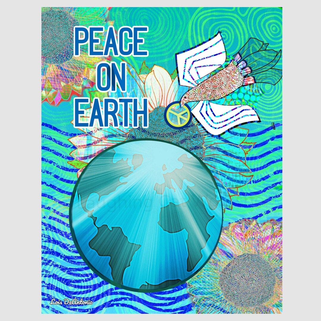 Peace Art Print God Wall Art Peace on Earth Christmas Print - Etsy