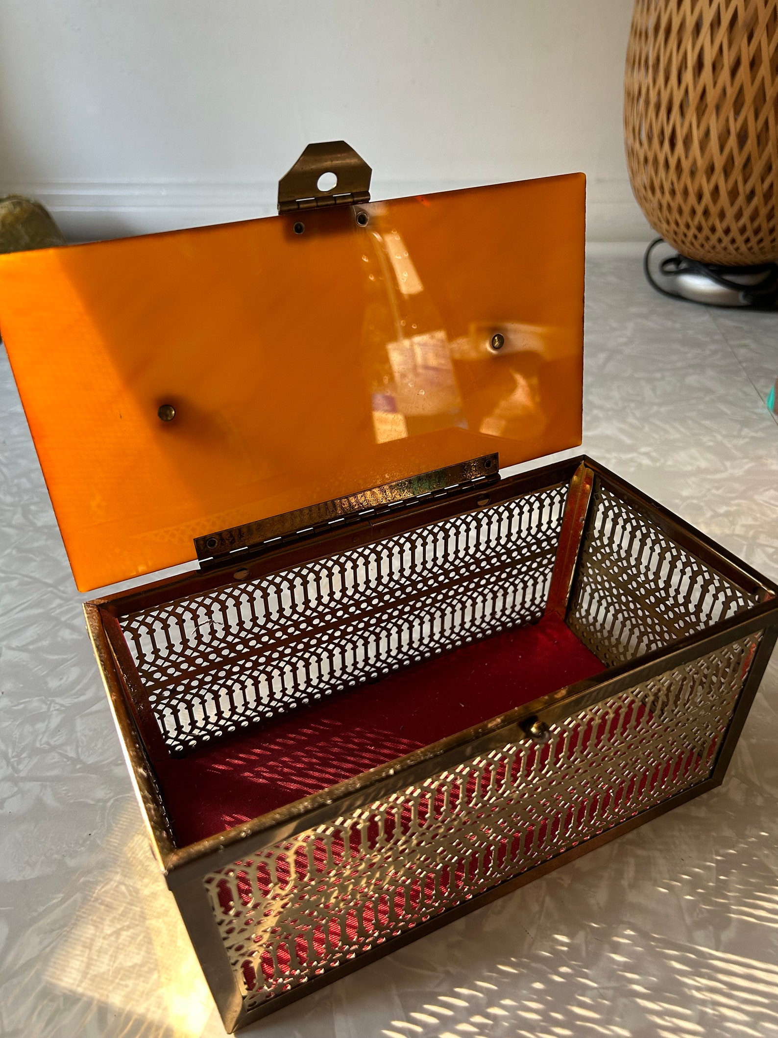 1950s Apple Juice Bakelite and Brass Purse - Etsy