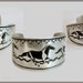 Paint Horse Cuff Bracelet Handmade by the Artist USA in Silvery Pewter ...