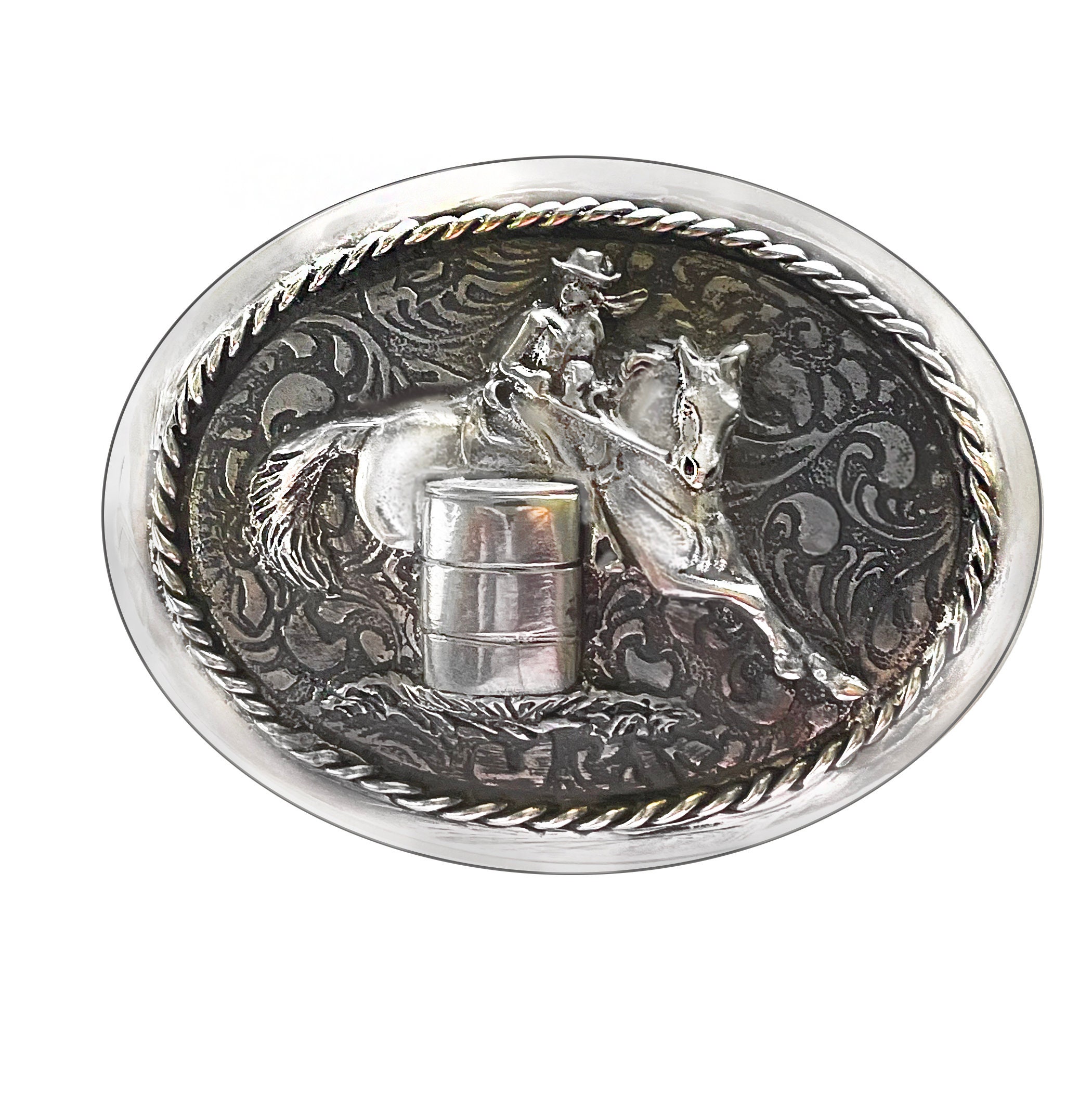 Barrel Racer Horse & Rider Belt Buckle for Women 4 X 3 Inch - Etsy