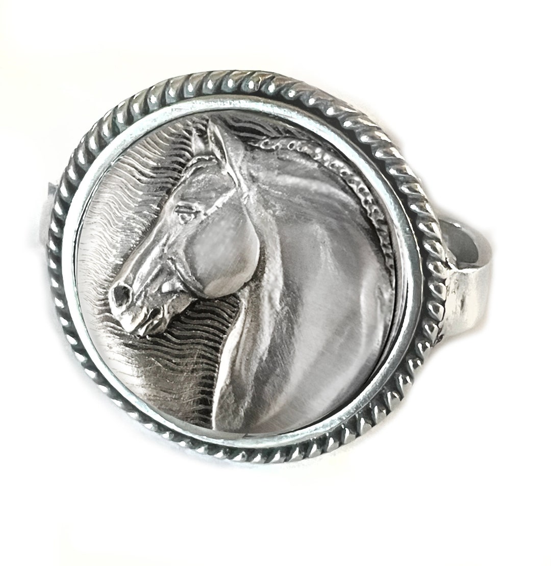 Mustang Horse Scarf or Bandana Slide, Adjustable - Etsy