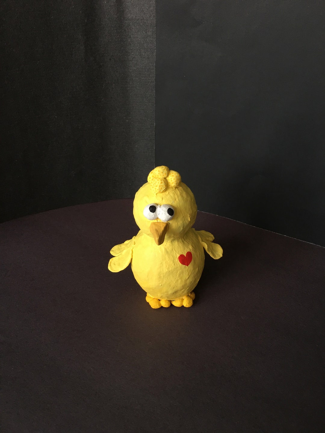 Handmade Paper Mache Chick Sculpture: Colorful Nursery Decor - Etsy