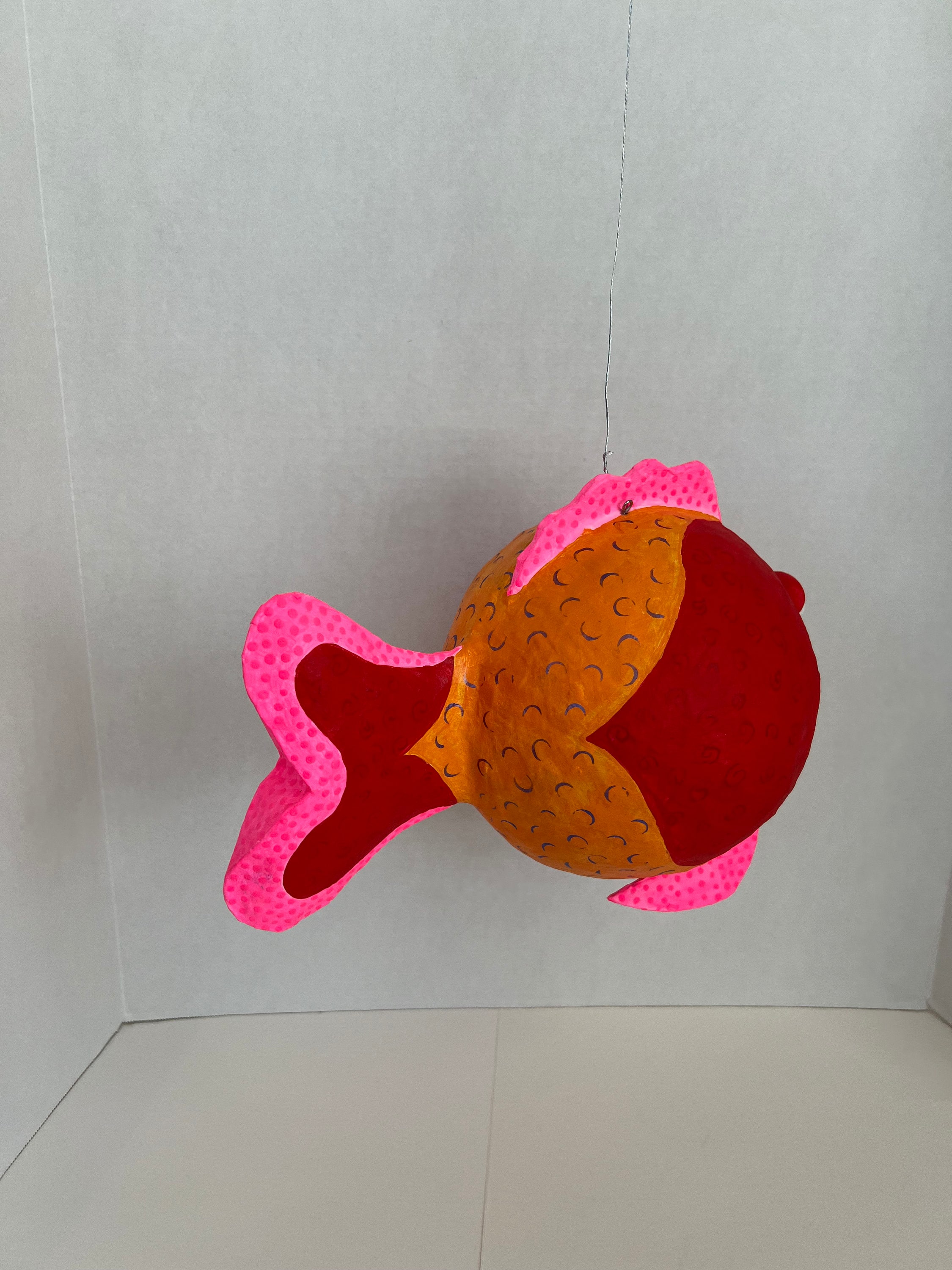 Paper Mache Red Fish - Etsy