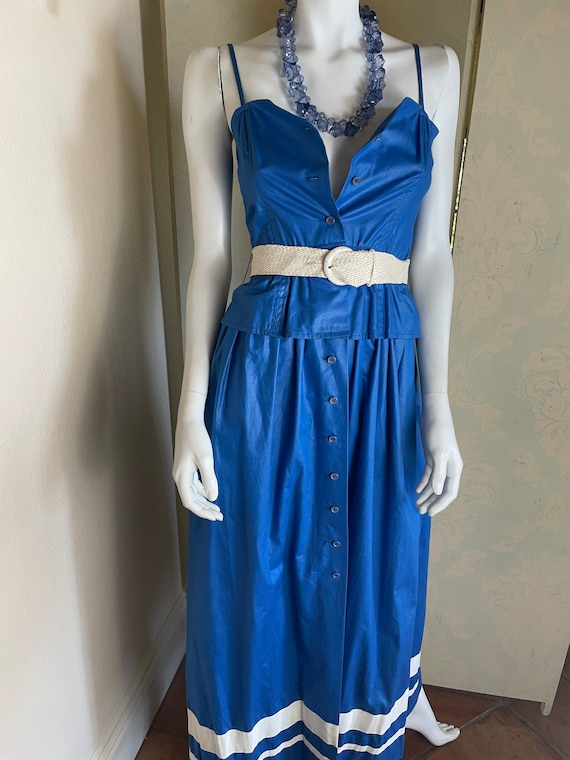 70s Mollie Parnis by Morty Sussman maxi dress - Gem