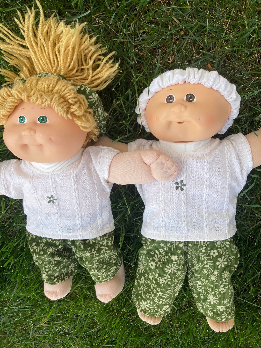 14, Preemie, Cabbage Patch Doll Clothes, White Embroidered T-shirt ...