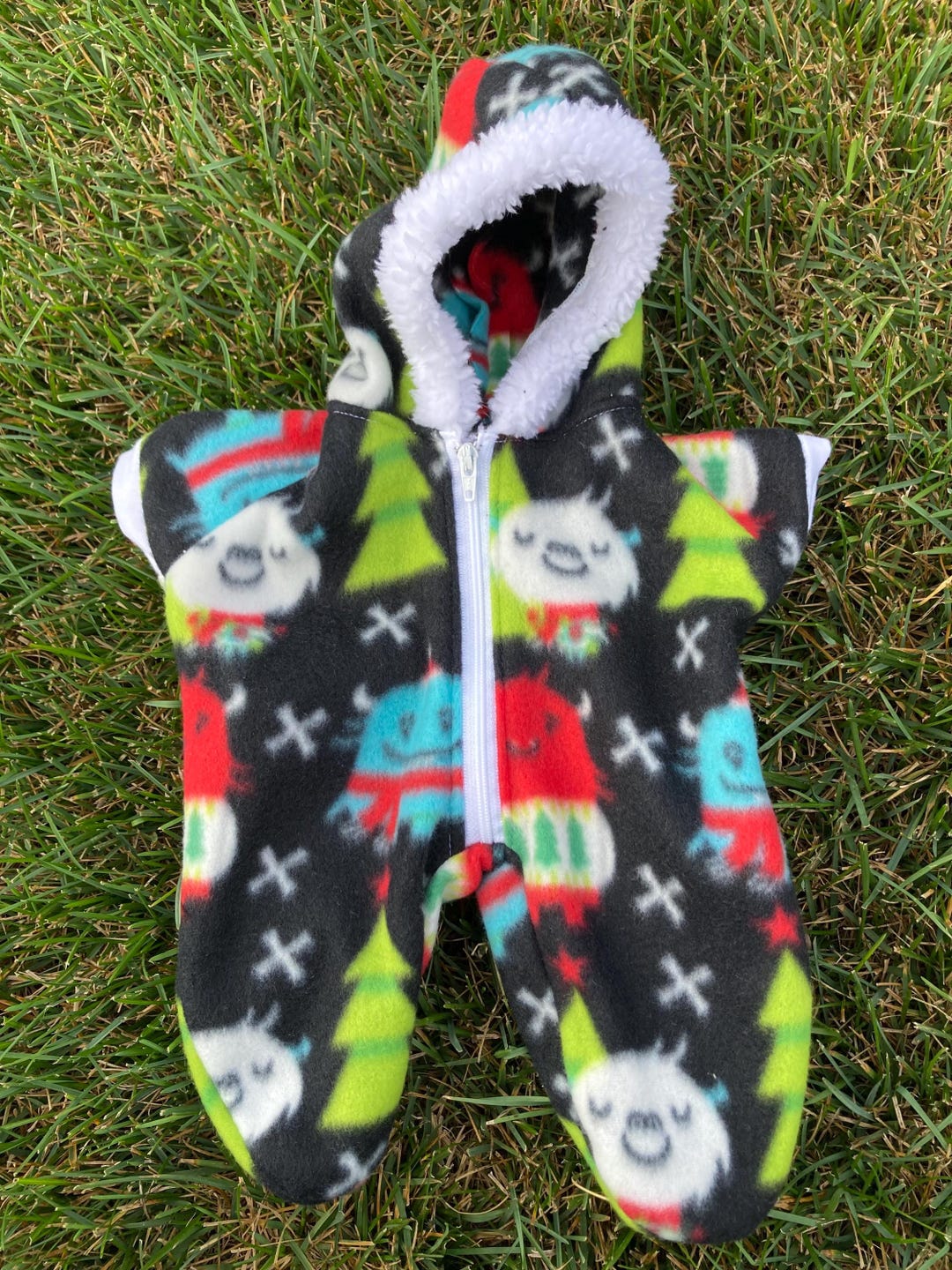 WINTER! 14" Inch, Cabbage Patch Doll Clothes, Black Yeti Snowsuit - Etsy